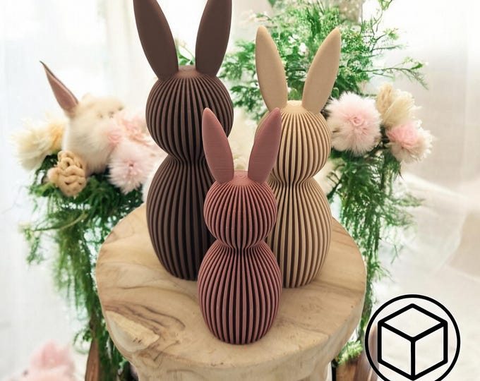 Wooden Block Bunny - Etsy