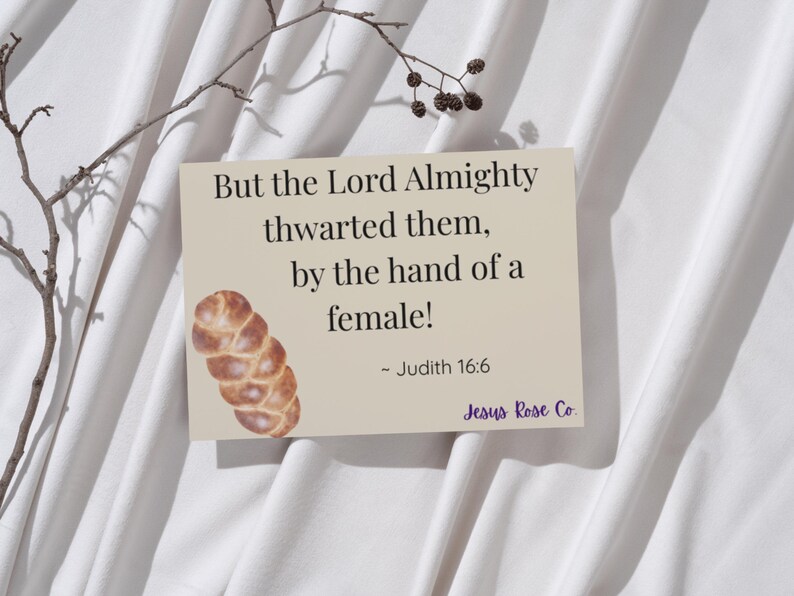 Catholic Bible Verse Cards From Judith | 24 Scripture Cards | Prayer ...