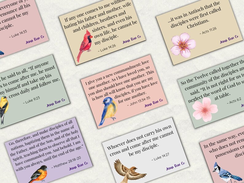 Printable Encouraging Scripture Cards | Discipleship | Bible Verse ...