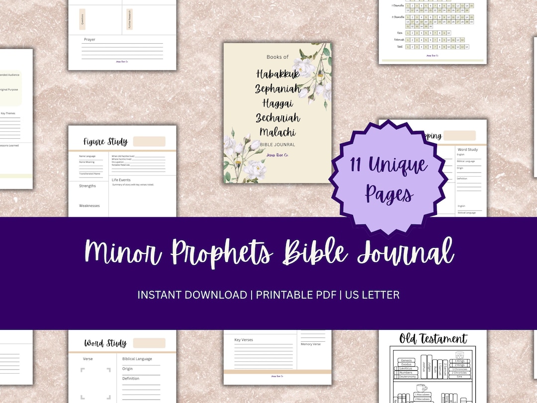 Bible Journaling Printable Devotion | Minor Prophets | Bible Journaling ...