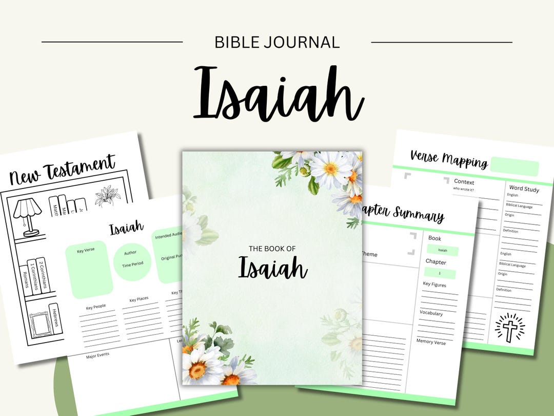 Isaiah Digital Bible Journal | Bible Study | Chapter Summary | Verse ...