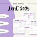 Digital Lent 2025 Bible Study Journal | Character Study | Verse Mapping ...