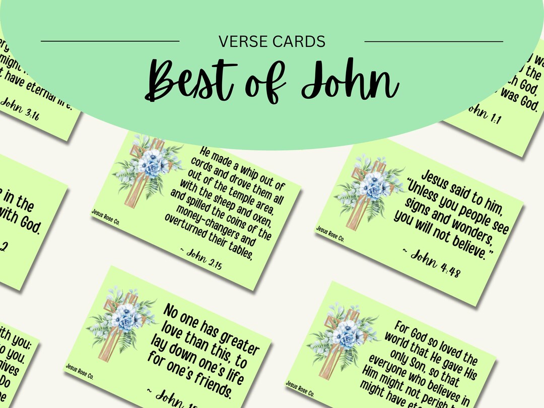 Experience True Worship Bible Verse Cards | God's Love | Verse Memory ...