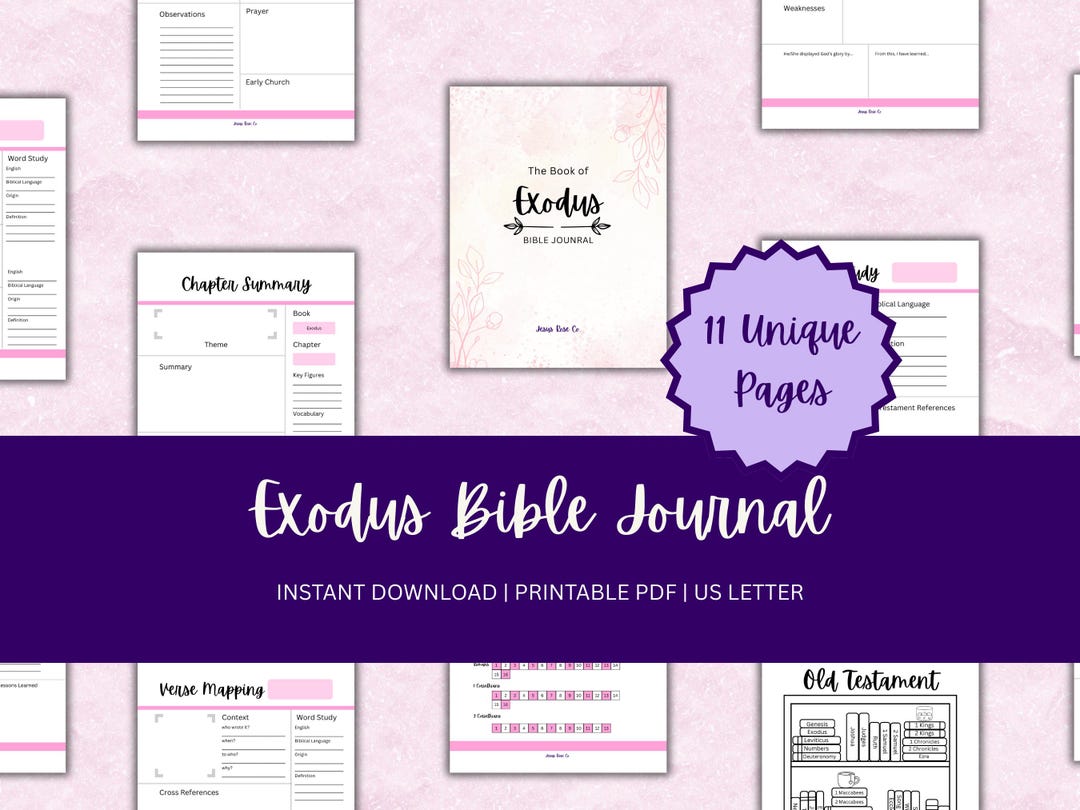 Printable Verse Map | Exodus Bible Study | Bible Study Worksheet ...