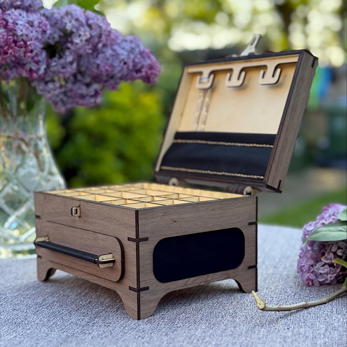 Laser Cut Jewelry Box With Drawer - Etsy