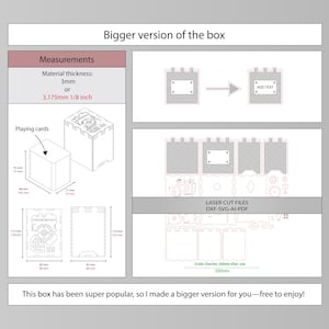 Laser Cut Card Storage Box With Gear Mechanism (digital Laser Files) - Etsy