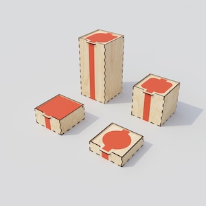Laser Cut Box Templates: 10 Sizes, Flip Lid (digital Files) - Etsy