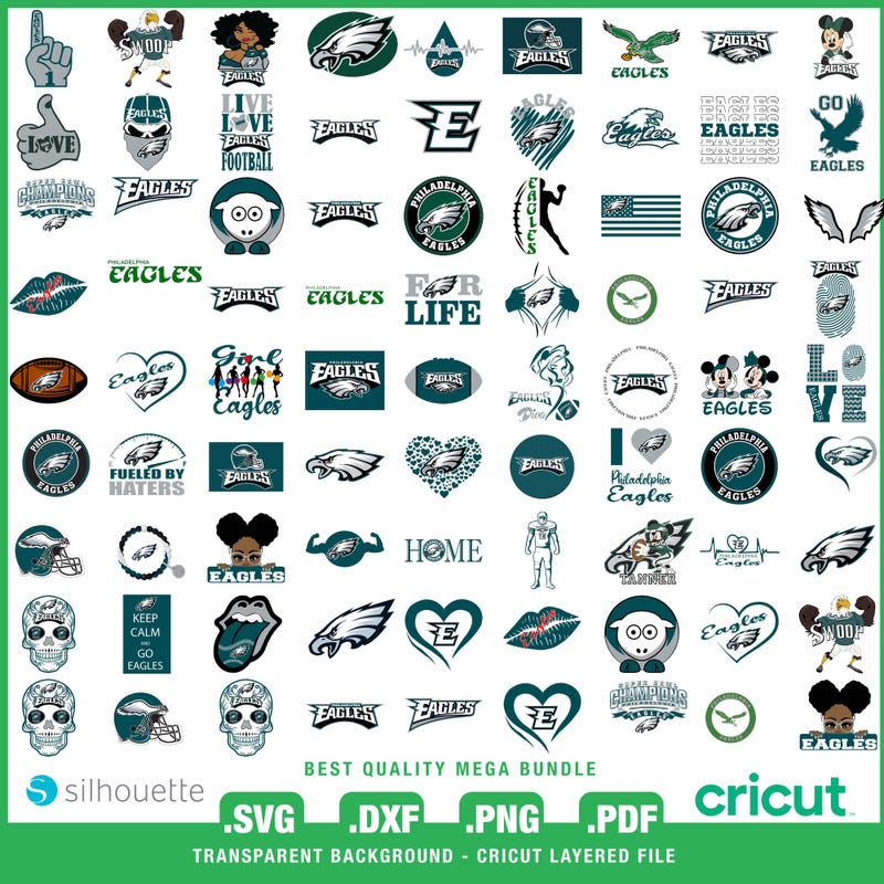 Philadelphia Eagles Svg - Etsy