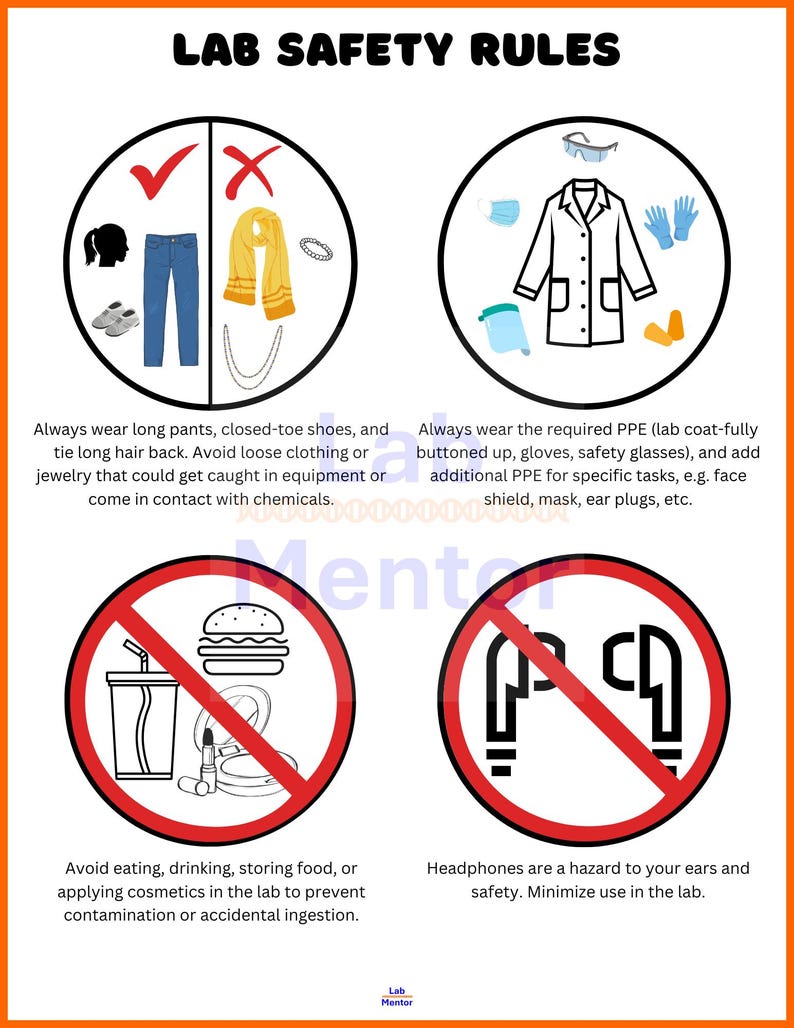 Lab Safety Rules Poster: STEM Classroom Decor (digital Download) - Etsy ...