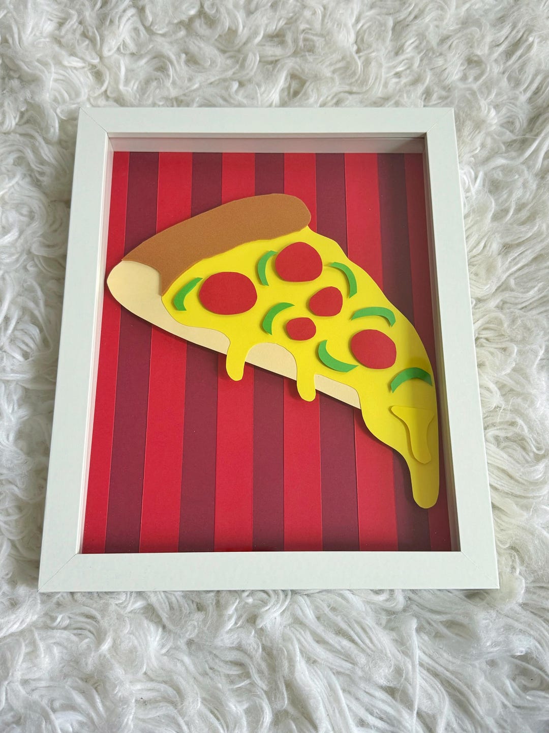 Pizza Slice Paper 3D Art - Etsy