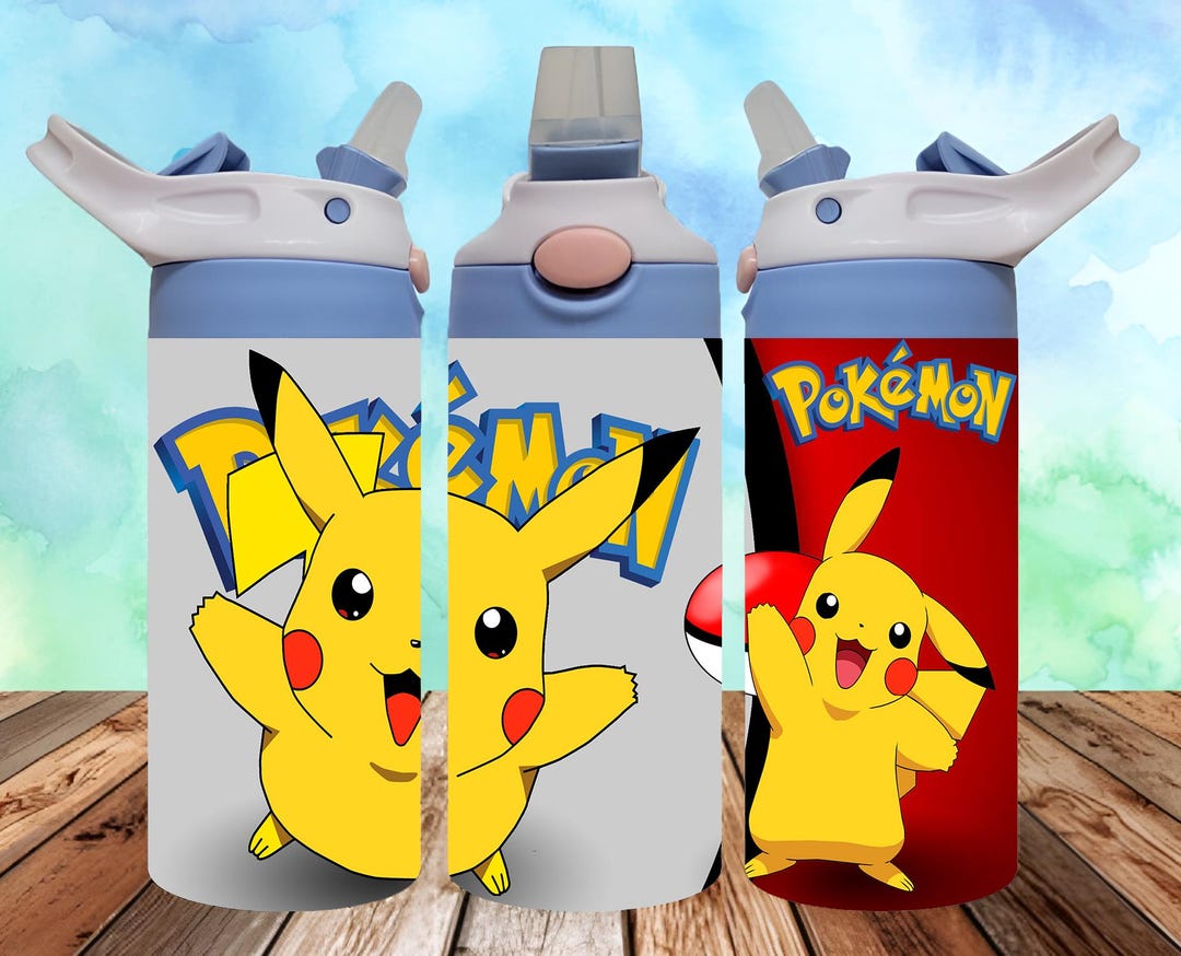 Pikachu 12oz Flip Top Sippy Cup Png, Pokemon 12oz Kids Tumbler Wrap ...