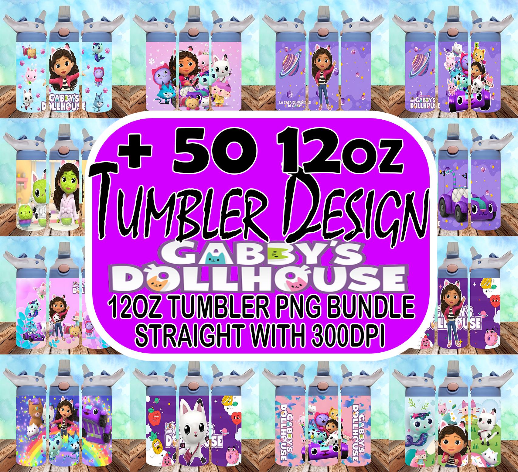 Gabby Cartoon 12oz Sippy Cup Design Bundle, Cartoon Girl 12oz Tumbler ...
