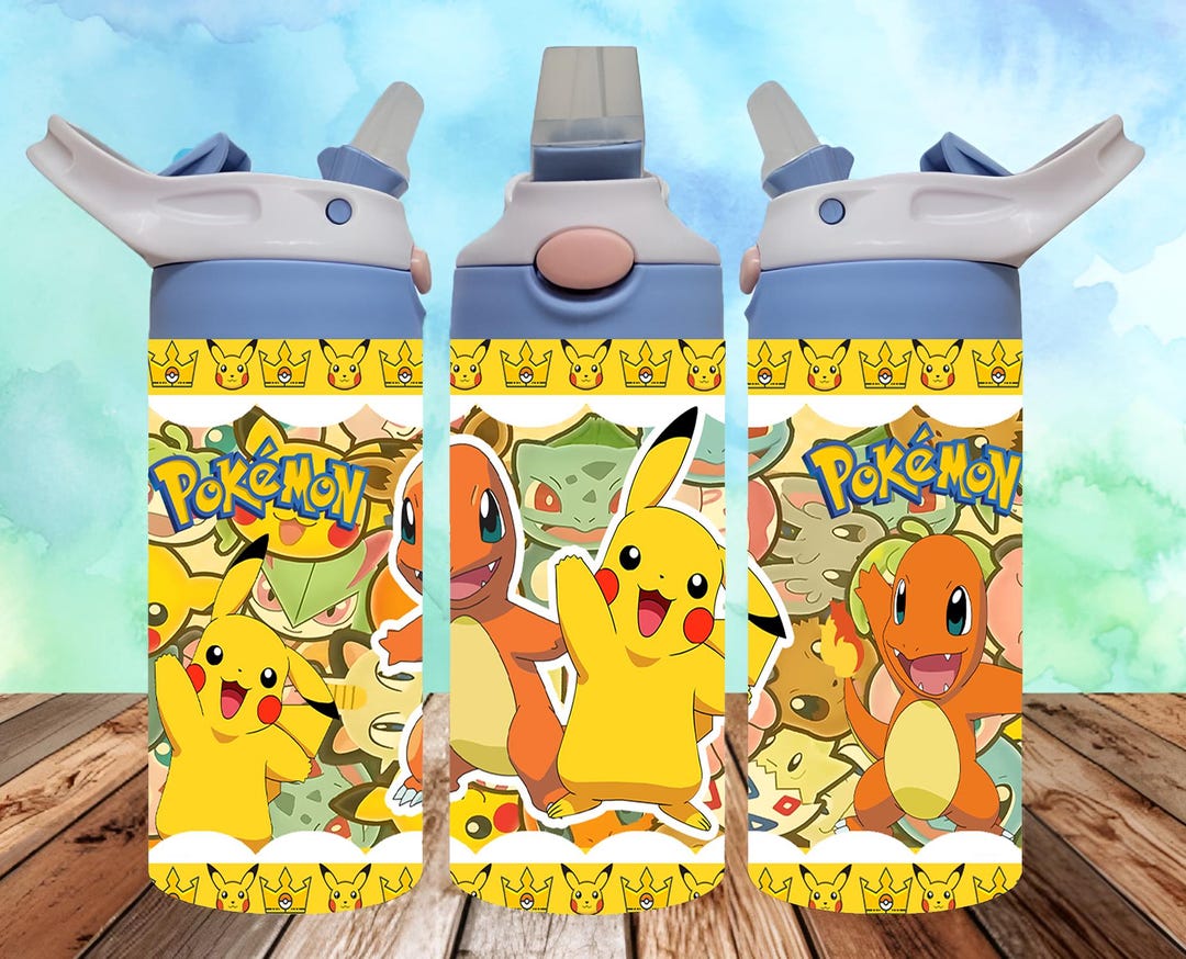 Pikachu 12oz Flip Top Sippy Cup Png, Pokemon 12oz Kids Tumbler Wrap ...