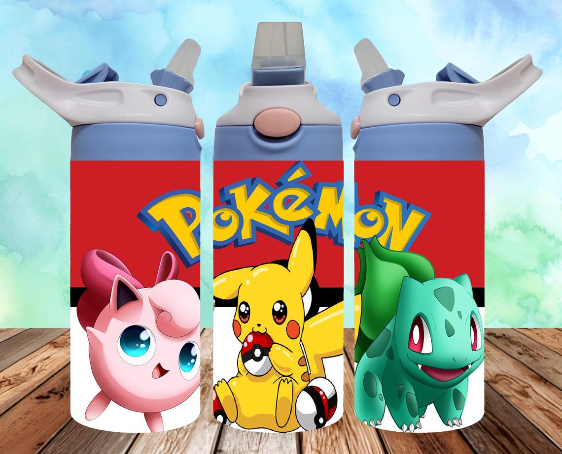 Pokemon Tumbler Png, Pokemon 12oz Flip Top Sippy Cup Png, Cartoon Kids ...