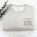 Personalized Embroidered Monogram Sweatshirt: Custom Bow Crewneck - Etsy