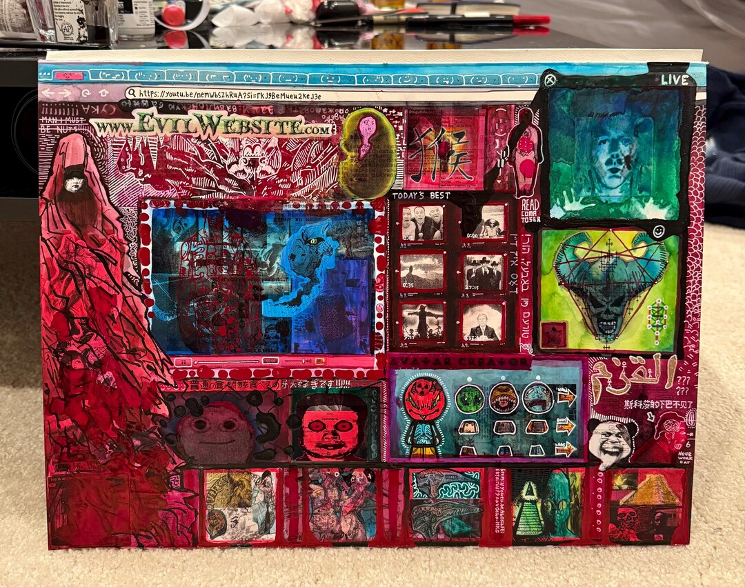 EVIL WEBSITE DOTCOM- Print - Etsy