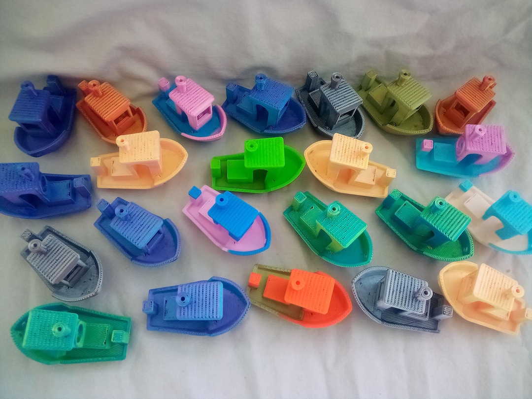 12pc.-3d Printed Benchy Boat Mini-(free GIFT) - Etsy