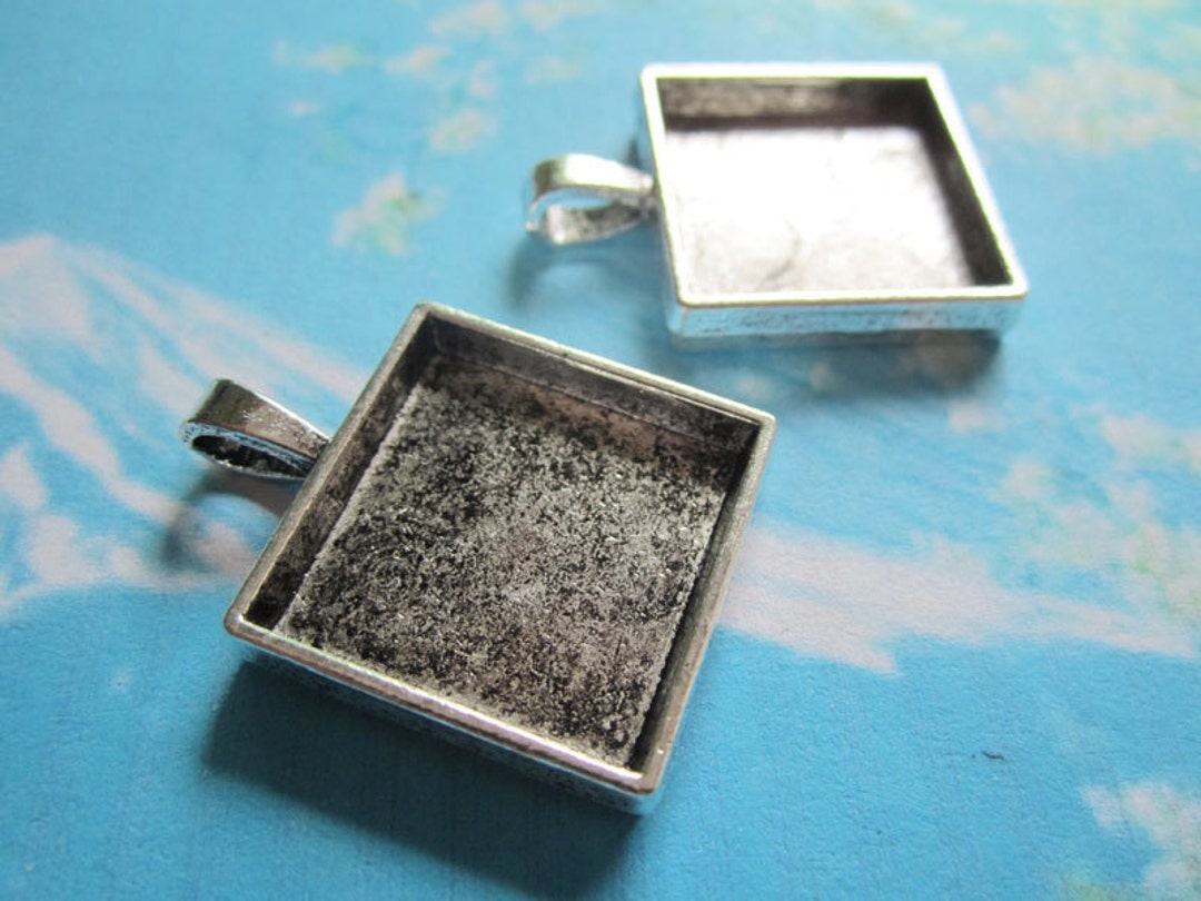 NEW COME 10pcs 20x20mm(cabochon Size) Antiqued Silver/antiqued Bronze ...