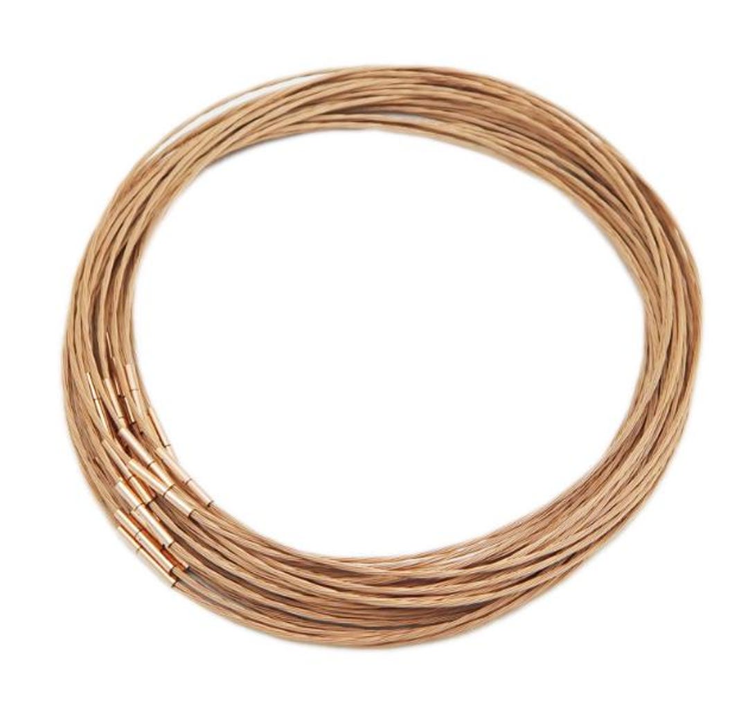 5pcs 16-20 Inch 0.4mm Multiple Rose Gold Stainless Steel Necklace Cords ...