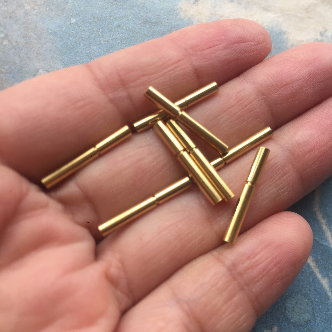 5sets 1.5mm Hole Gold Rice Buckle Clasps/necklace Cords Clasps Charms ...