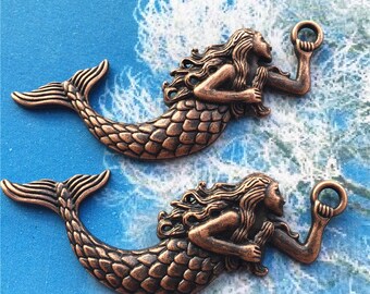 Copper Mermaid - Etsy