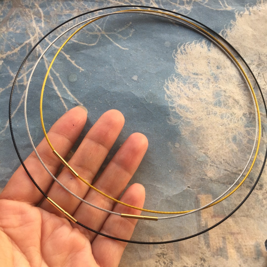 1pcs 7-18 Inch 1mm Stainless Steel Bracelet Wires/necklace Wires/choker ...