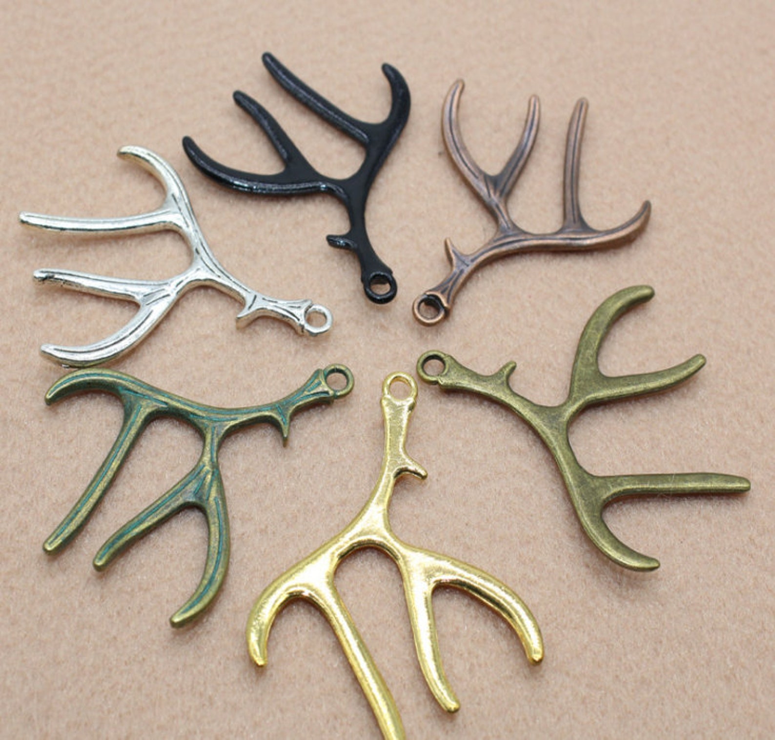 20pcs 55x40mm 6 Color for Your Choose Elk Dear Antler/horn - Etsy