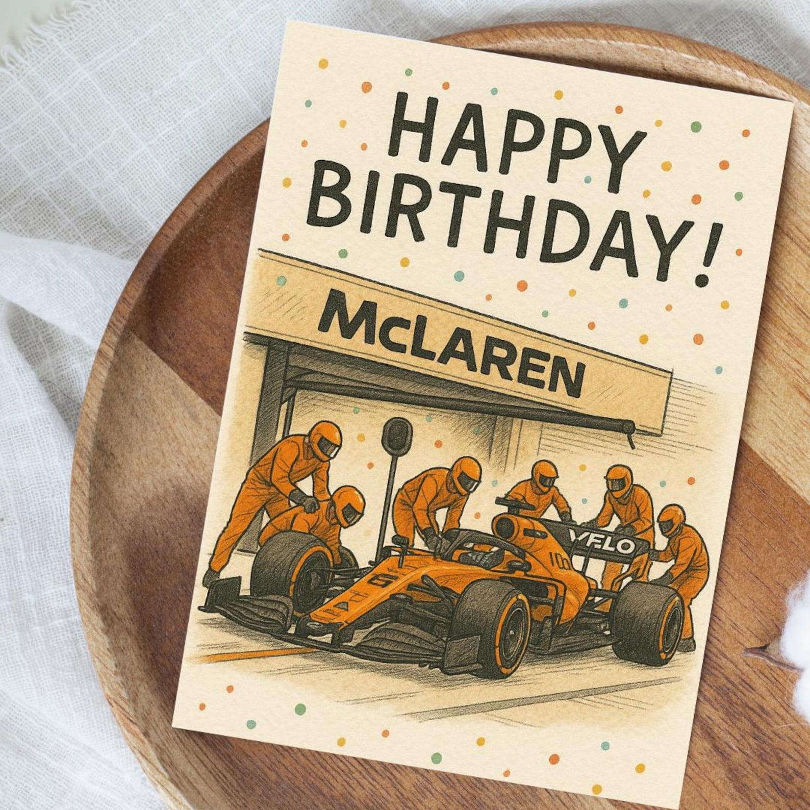 Formula 1 Birthday Card: Race Car Track, Motorsport Fan Gift - Etsy