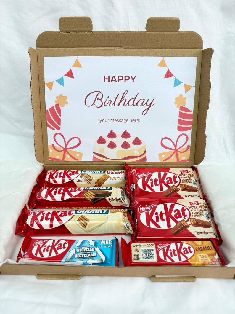Kit Kat Chocolate Gift Box: Personalized Treat Box - Etsy