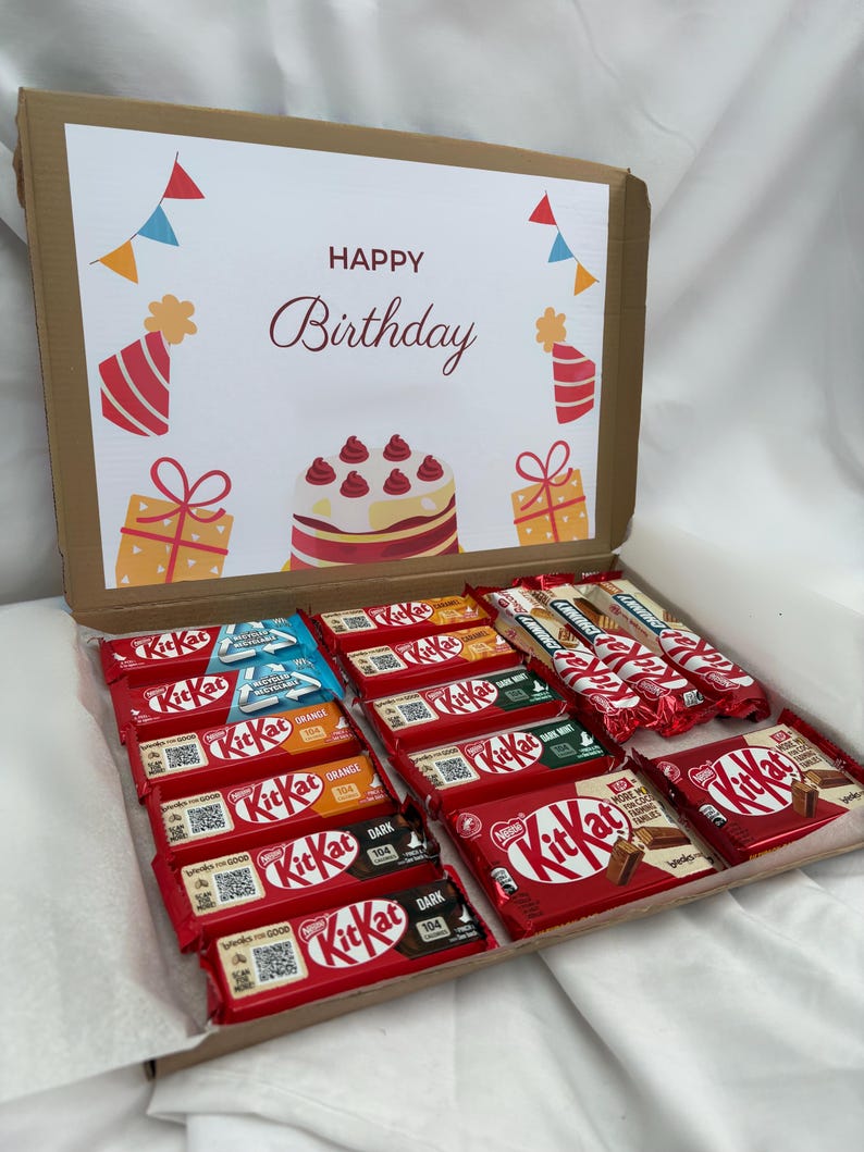 Chocolate Box | Kit Kat Chocolate Gift Box | Personalised | Treat Box ...