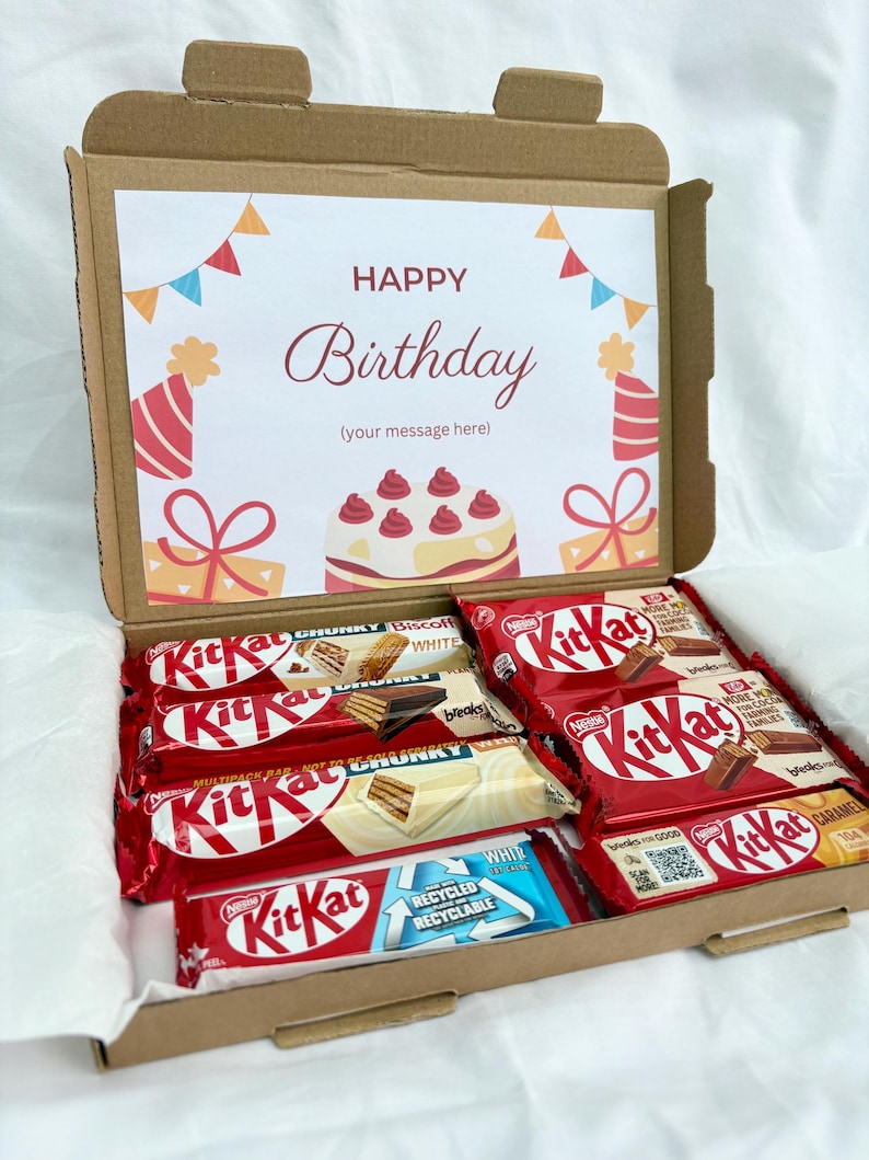 Kit Kat Chocolate Gift Box: Personalized Treat Box - Etsy