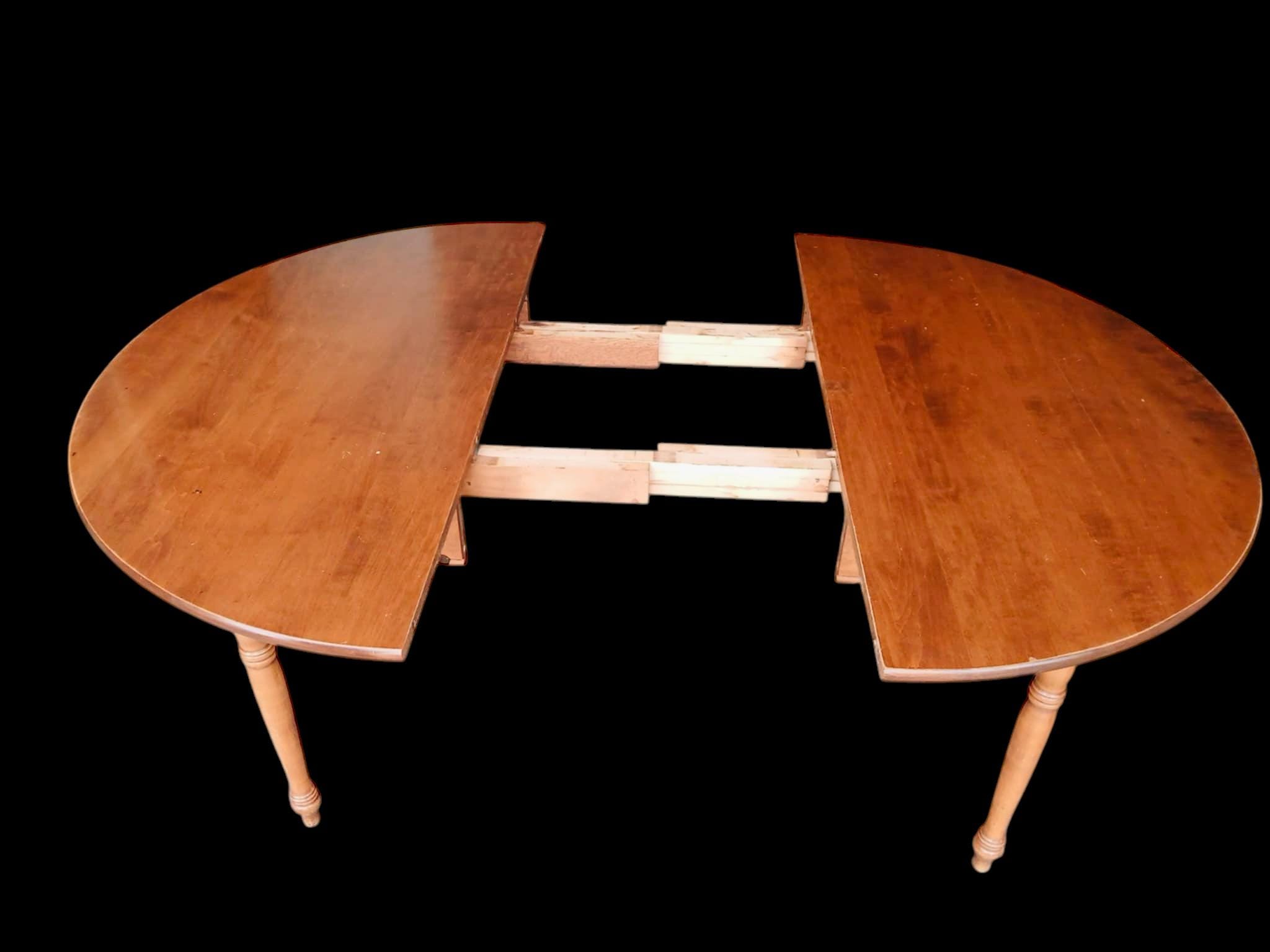 Vintage Tell City Maple 7 Piece Dining Set With Table and Windsor ...