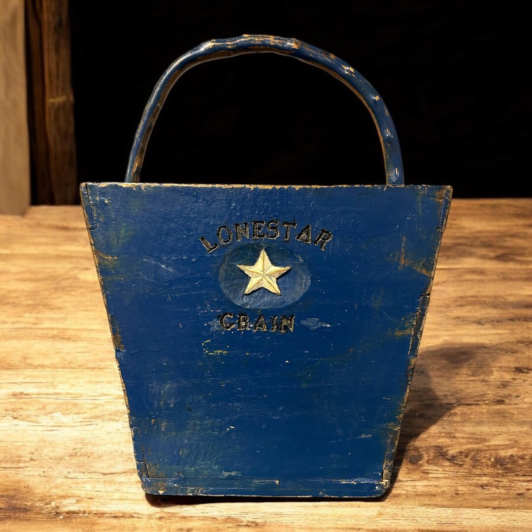 Antique Lonestar Grain Box - Etsy