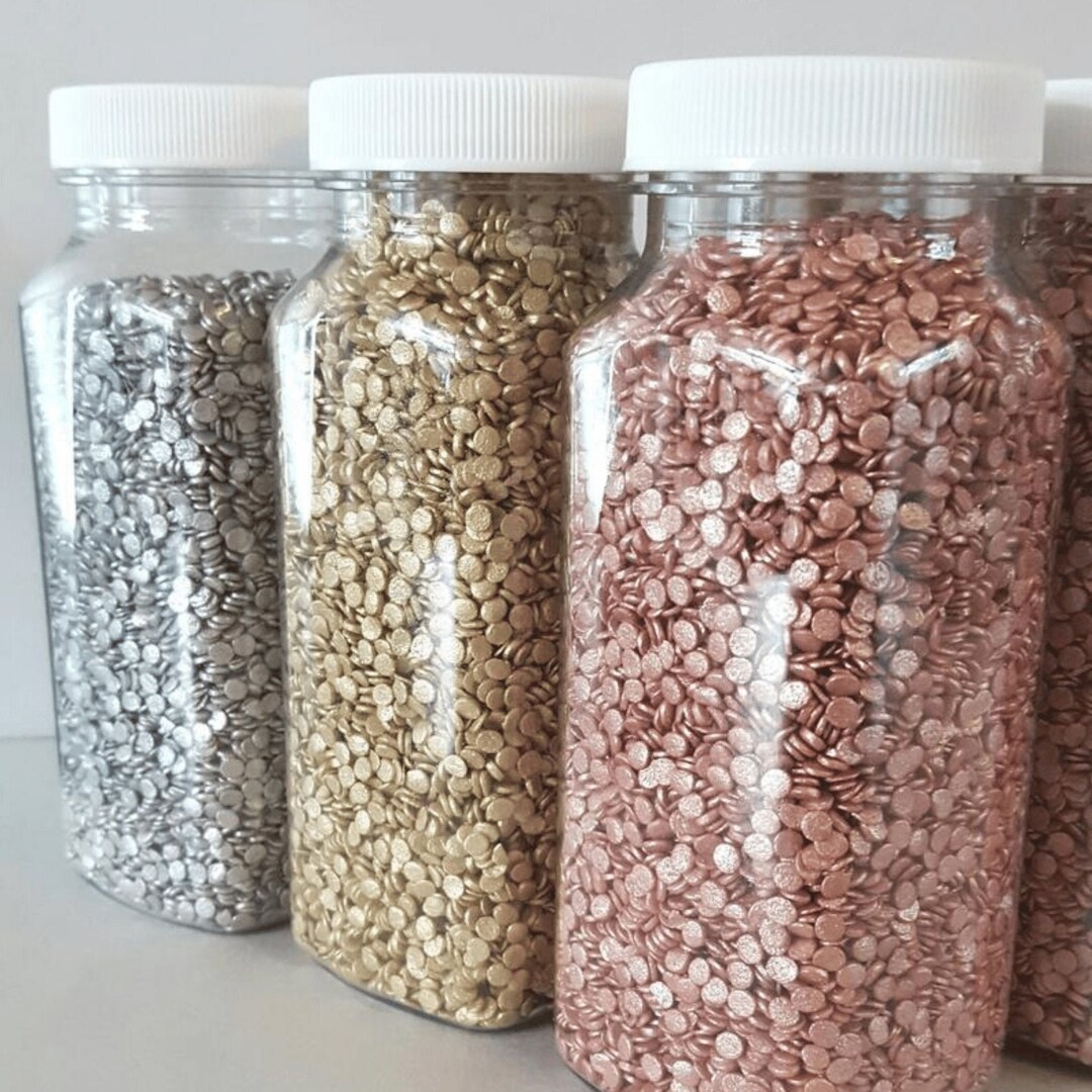 16 Oz Sequin Cupcake Sprinkles, Confetti, Quinns, for Use on Cakes ...
