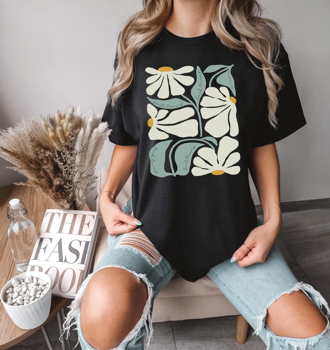 Subtle Anti Trump FDT, F*ck Trump, Feminist Gifts, Retro Floral Png ...