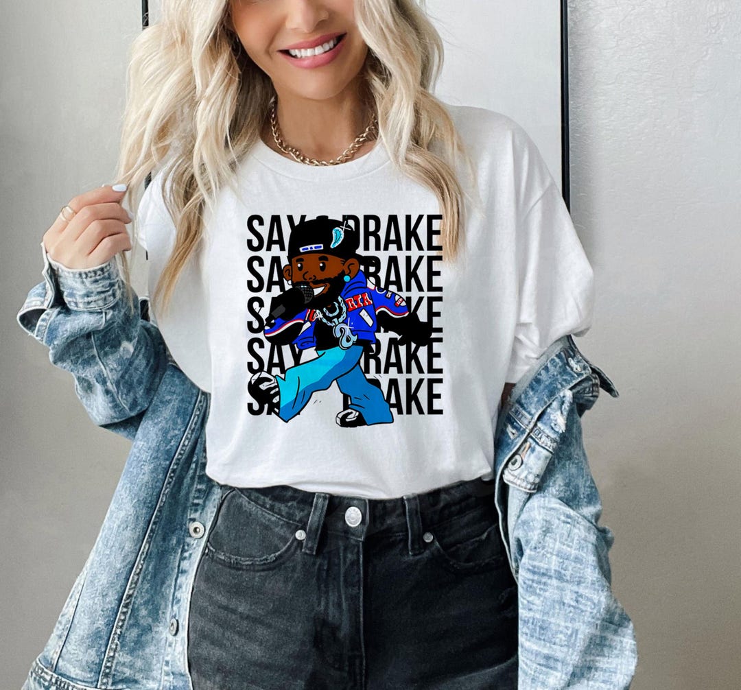 SAY DRAKE Meme PNG, Kendrick Shirt Png, Vintage Rap Tee Png, Lamar ...