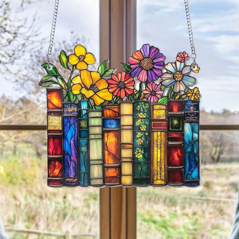 Book Club Window Catcher - Etsy