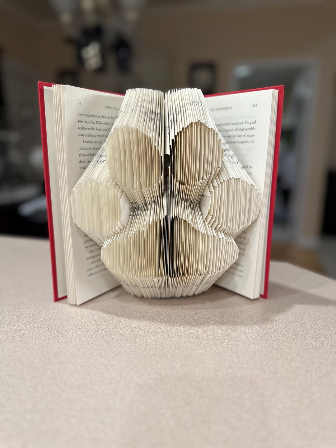 Paw Print Folded Book Art - Etsy