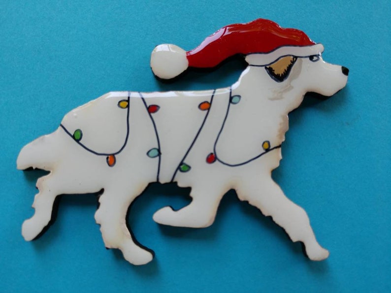 Great Pyrenees Christmas or Plain Pin Magnet or Ornament - Etsy UK
