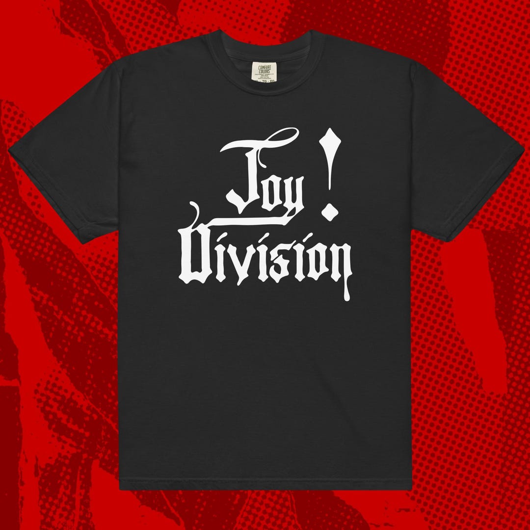 Joy Division Logo T-shirt | New Order Warsaw New Wave Goth Ian Curtis ...