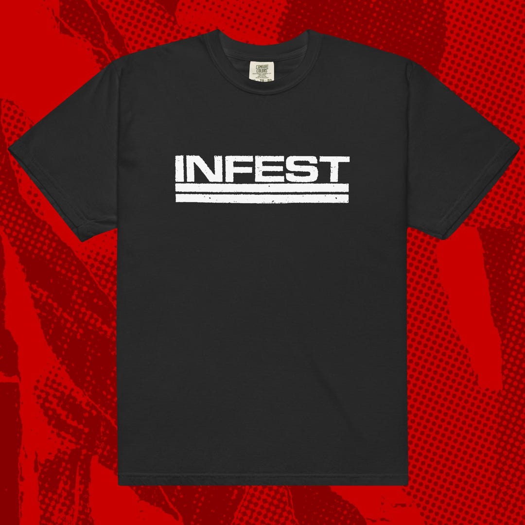 Infest Logo Shirt | Hardcore Powerviolence No Comment Dropdead Spazz - Etsy