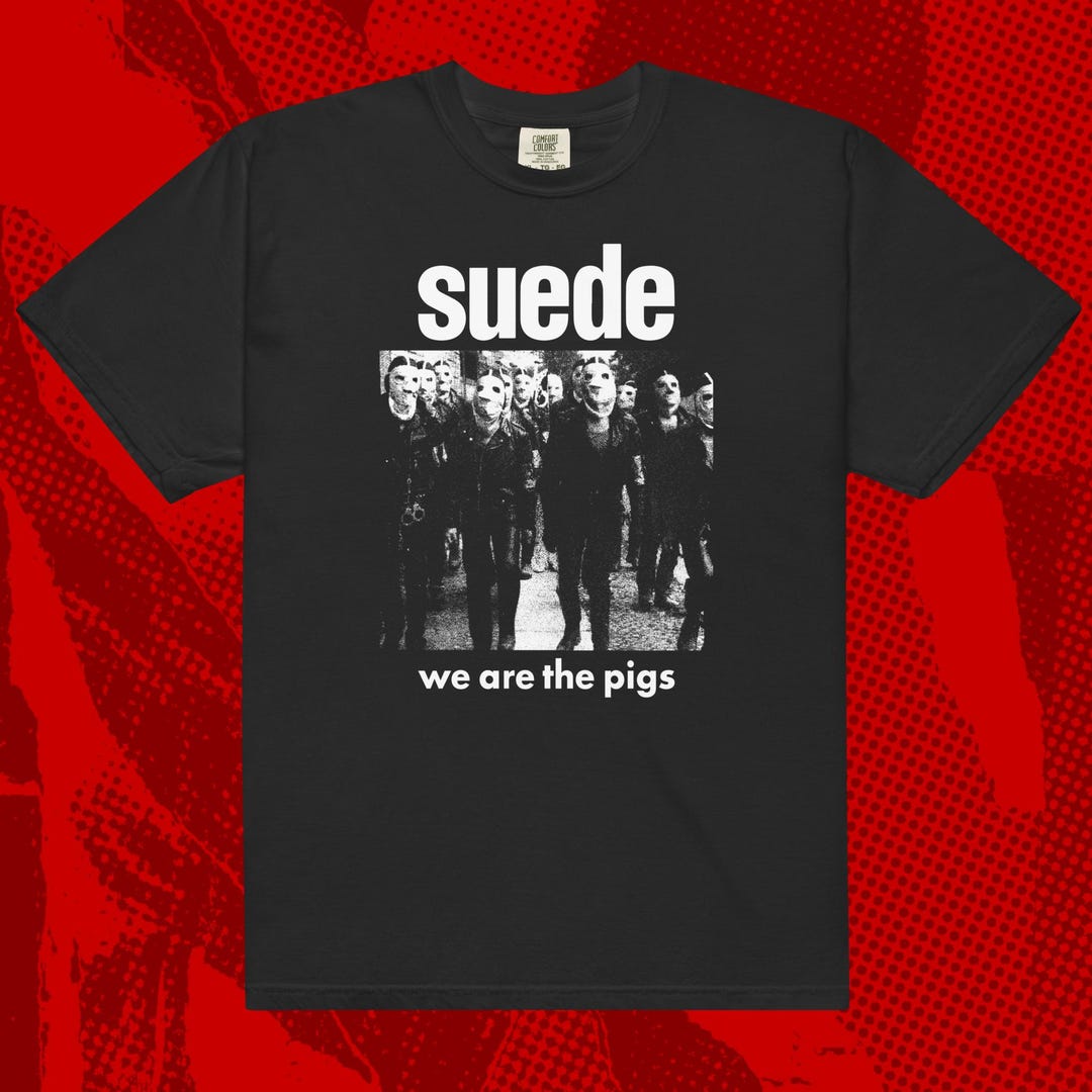 Suede Pigs Shirt | Britpop Pulp Manic Street Preachers Blur Placebo - Etsy