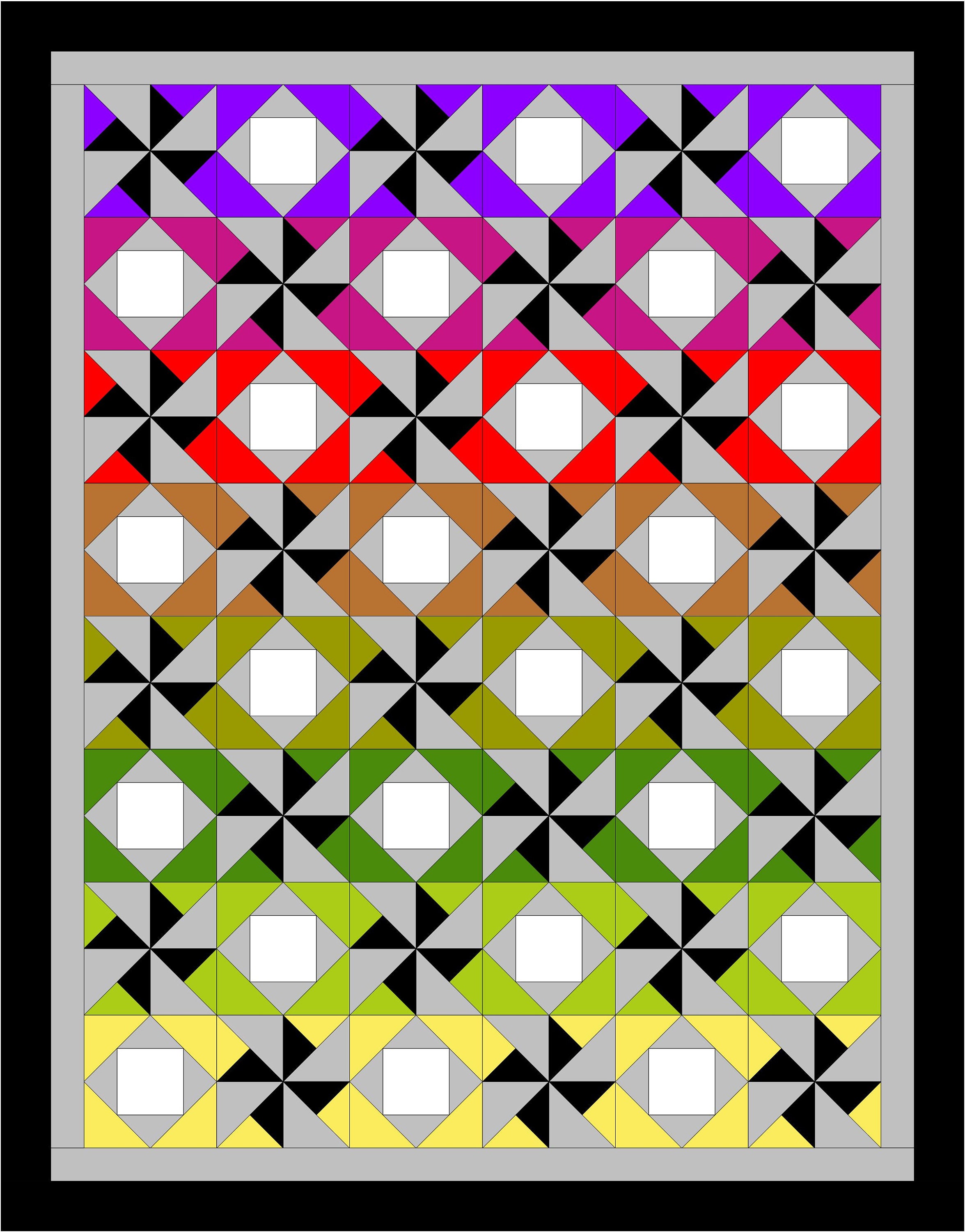 BL174 Morning Dew Quilt Pattern Modern 2 Sizes Accuquilt GO Friendly ...
