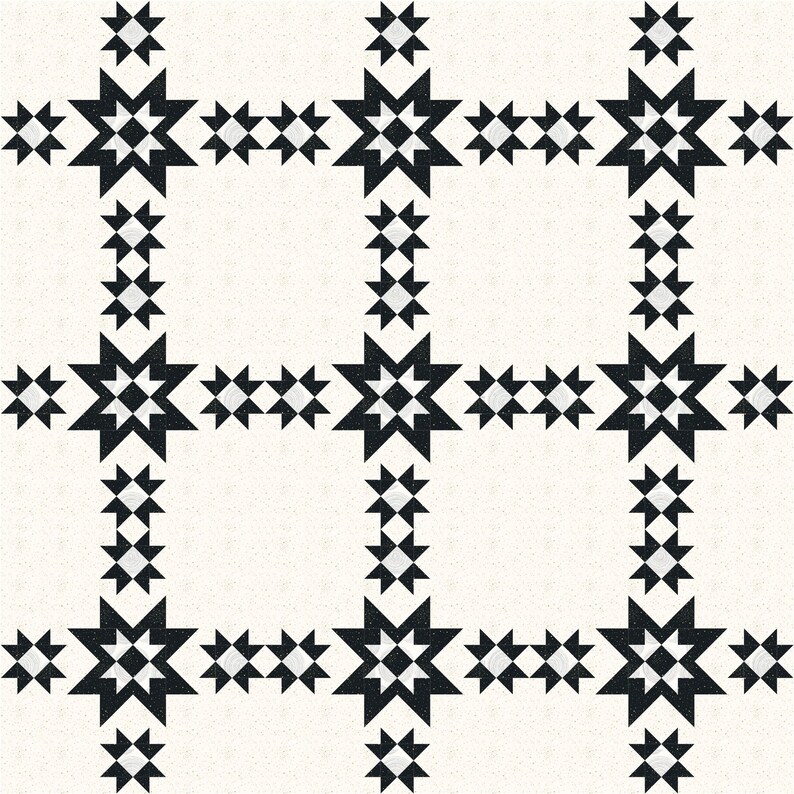 BL169 Full Moon Quilt Pattern Modern 3 SIZES Accuquilt GO | Etsy