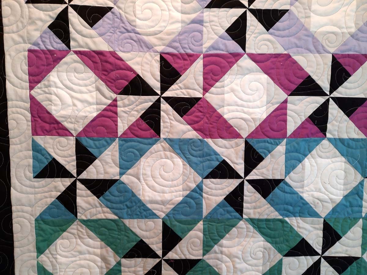 BL174 Morning Dew Quilt Pattern Modern 2 Sizes Accuquilt GO Friendly ...