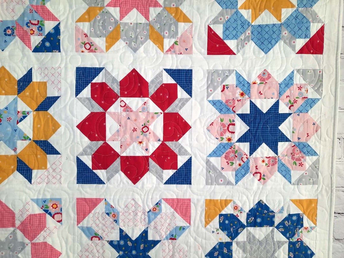 BL190 Oh, Little Star of Bethlehem Quilt Pattern FQ and Accuquilt ...