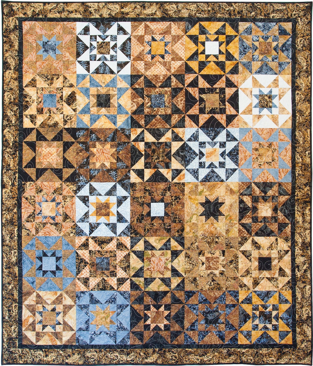 BL128 Nighttime by the River Quilt Pattern Modern Accuquilt Friendly 2 ...