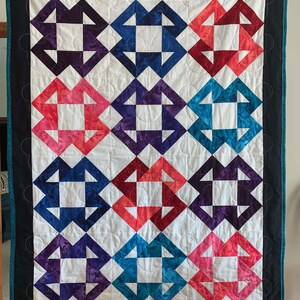 BL194 Razors Quilt Pattern Accuquilt Friendly in 2 Sizes Plus Yardage ...