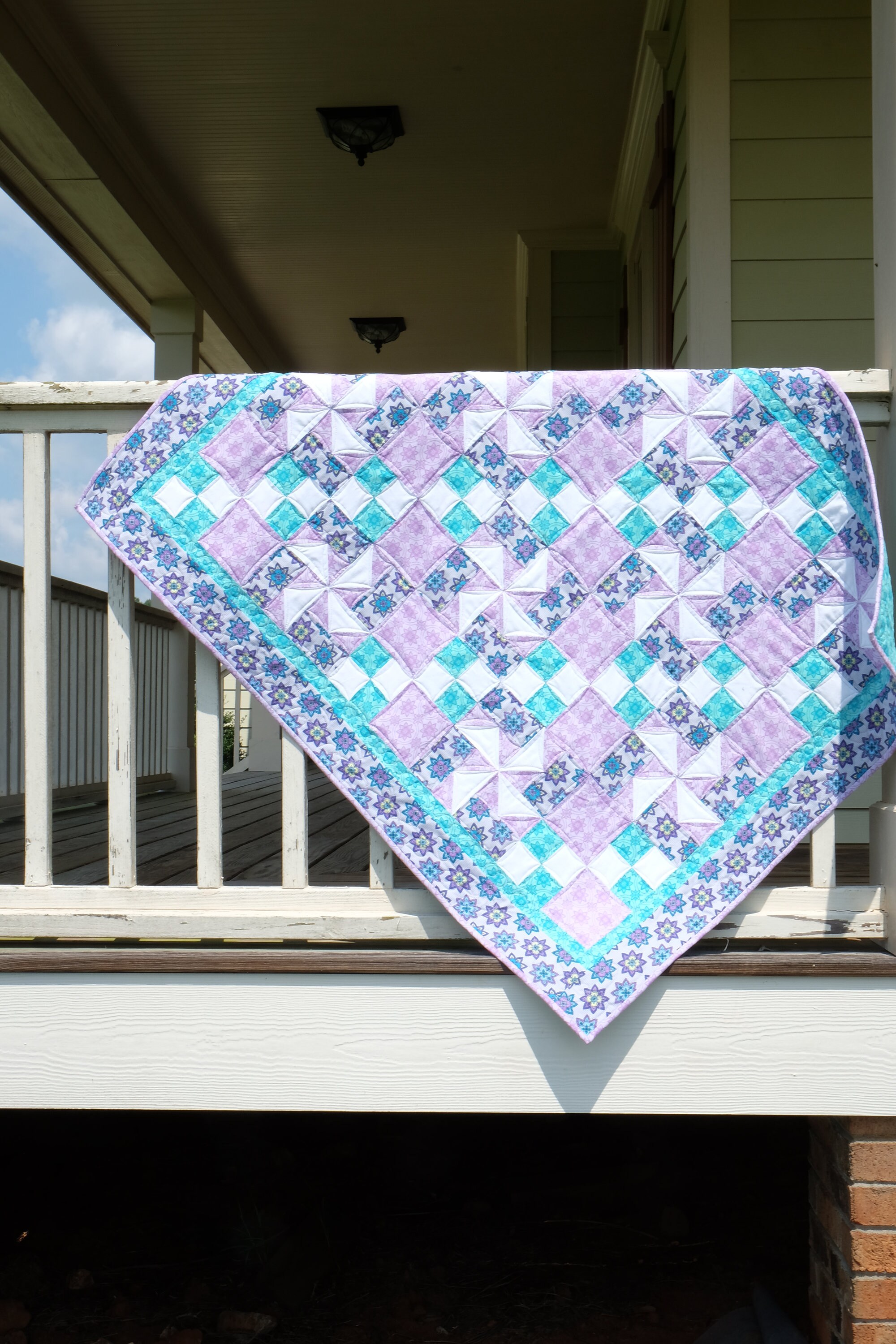 BL130 Flowing in the Breeze Quilt Pattern Modern Accuquilt Friendly by ...