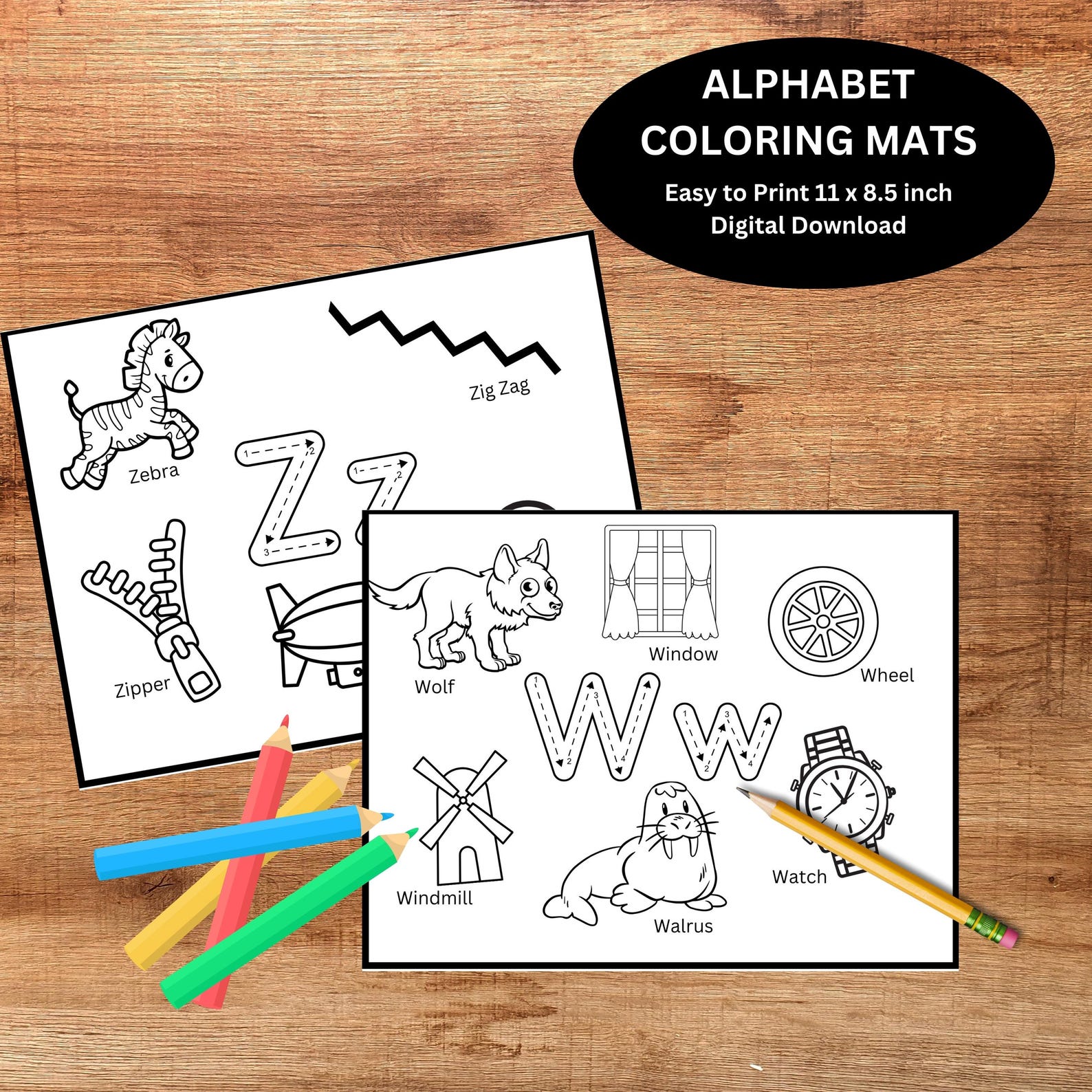 Alphabet Coloring Pages Preschool Coloring Mats Preschool Activity ...